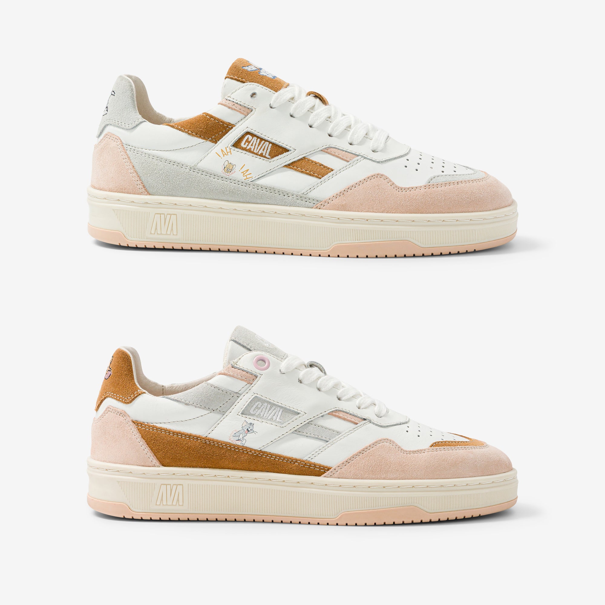 Les CAVAL x Tom et Jerry, sneakers asymétriques, éco-responsables et ...